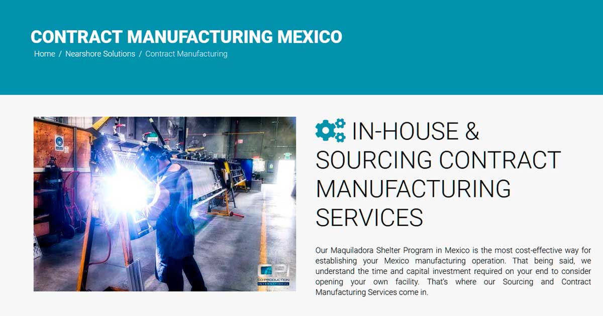 Contract Manufacturing Services in Mexico: Electronics, Aerospace ...