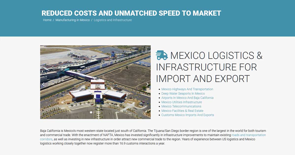 Mexico’s Logistics and Infrastructure - Co-Production International, Inc.