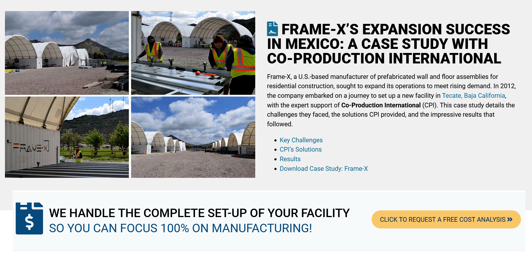 Frame-X Manufacturing Expansion in Mexico | Case Study with Co ...